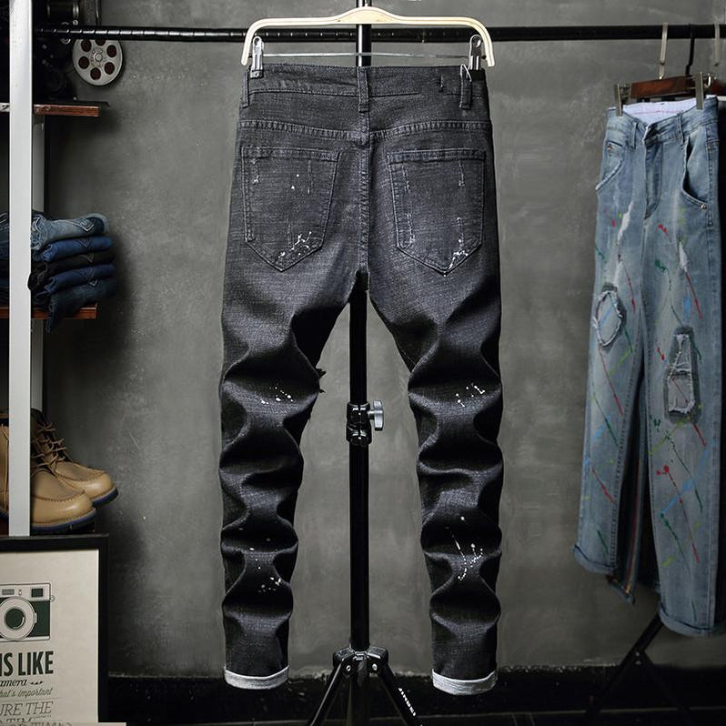 Black Jeans With Colorful Patch — Agloryz
