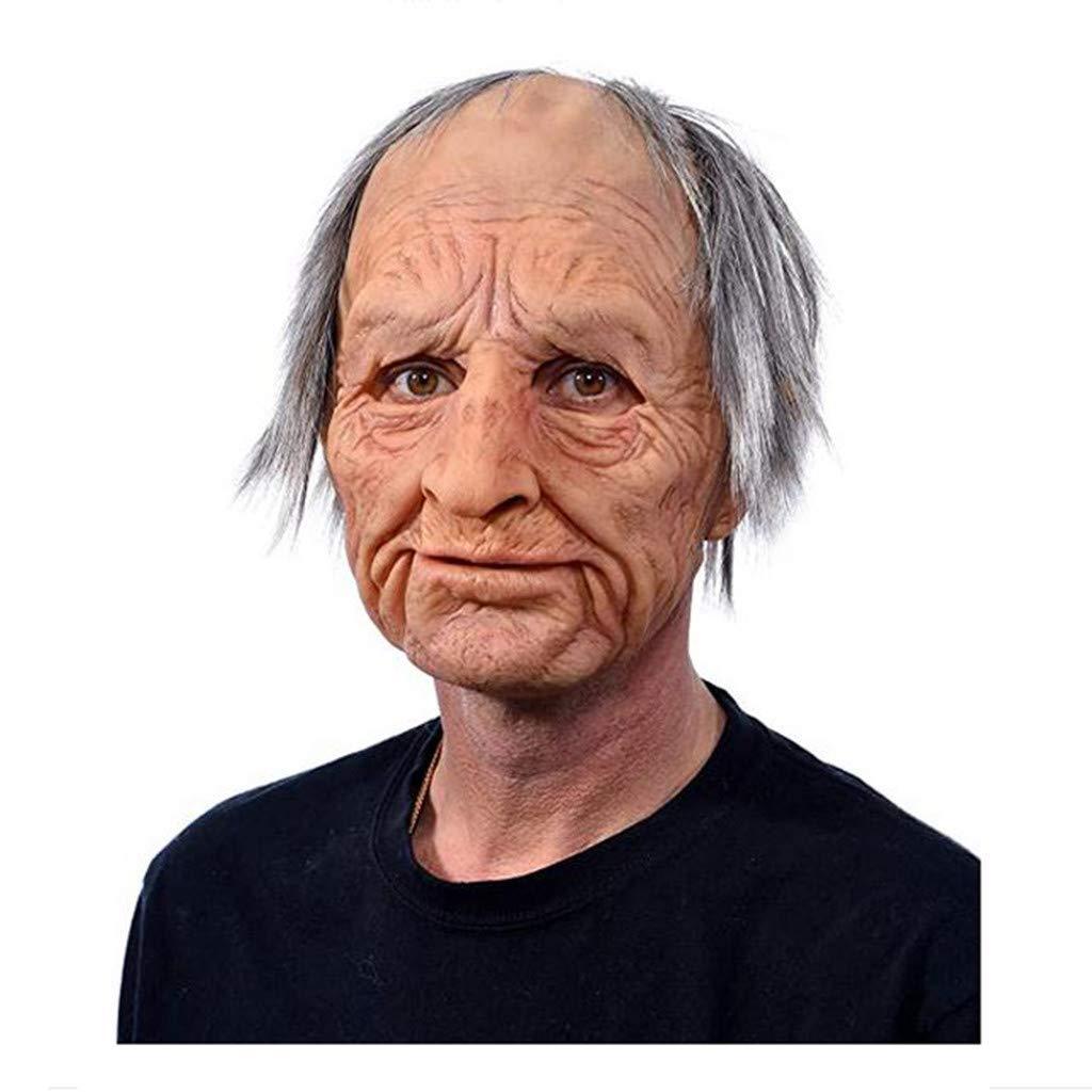 The Elder Another Me Mask, Realistic Old Man Headgear Face Mask. — Agloryz