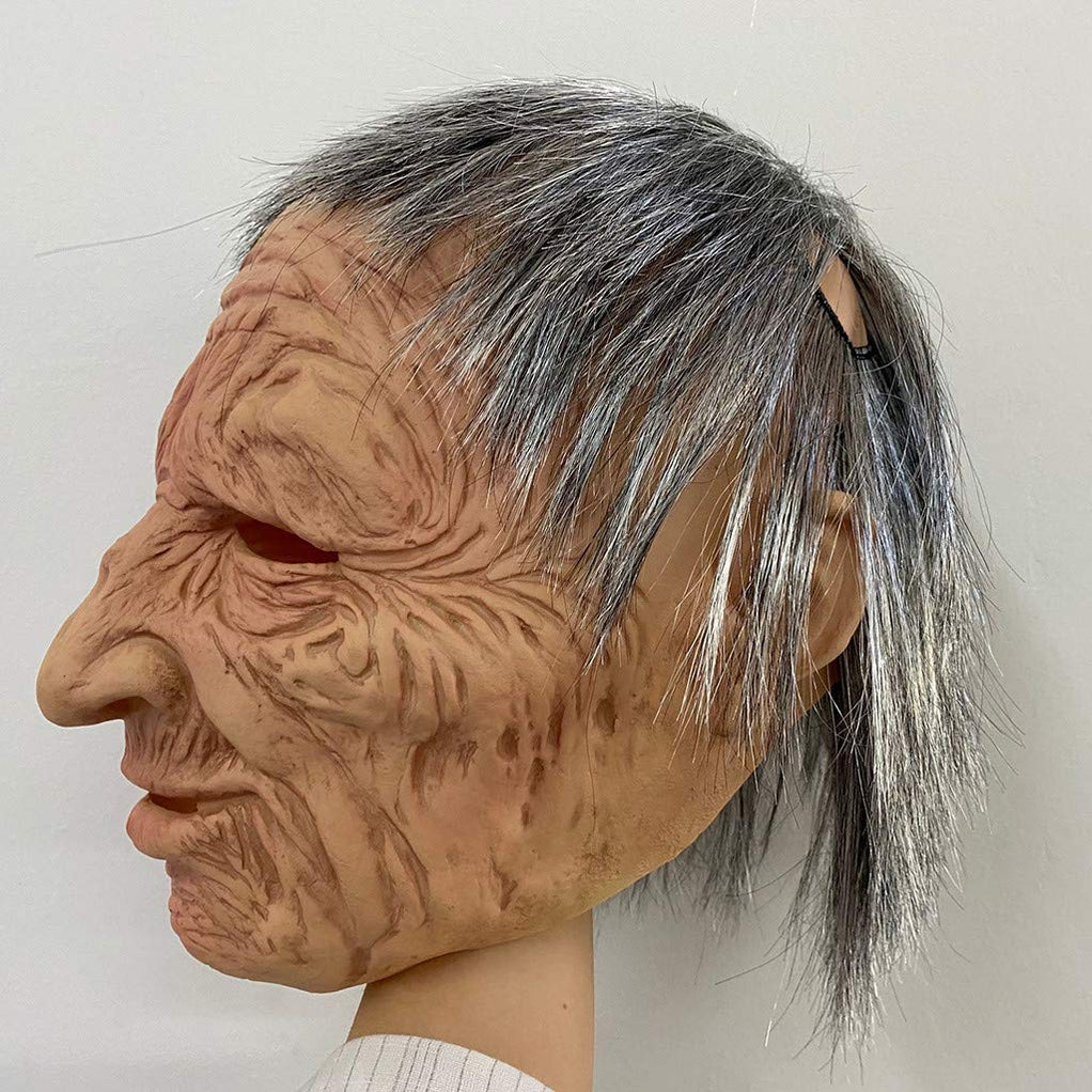 The Elder Another Me Mask, Realistic Old Man Headgear Face Mask. — Agloryz
