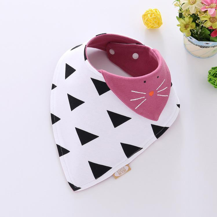 1-pack Adorable Triangle Cotton Baby Bib — Agloryz