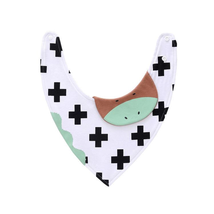 1-pack Adorable Triangle Cotton Baby Bib — Agloryz