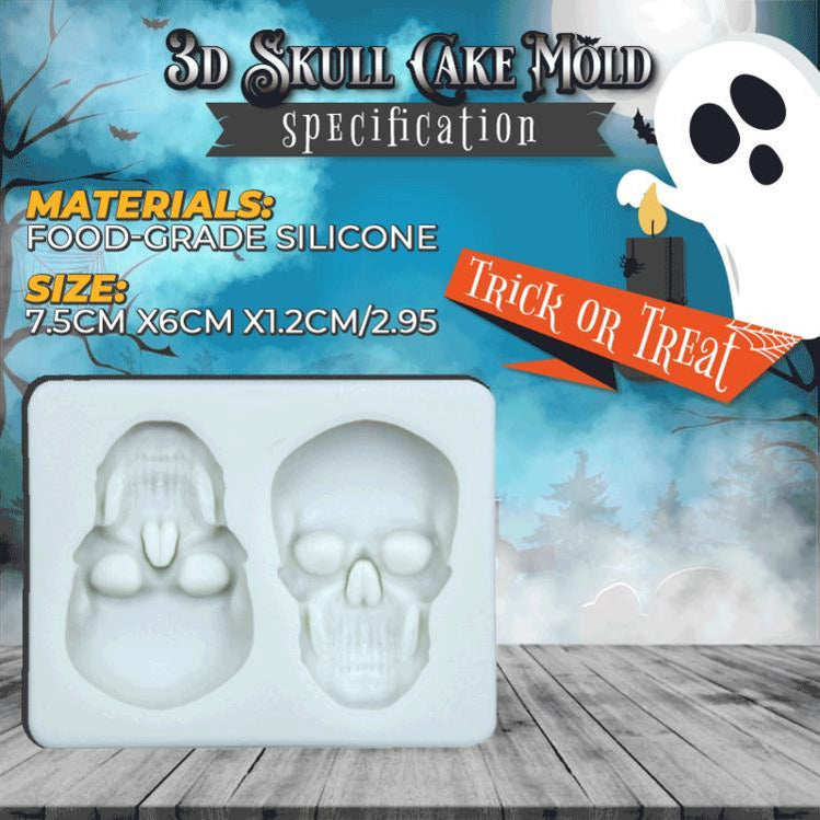 3D Skull Cake Mold — Agloryz