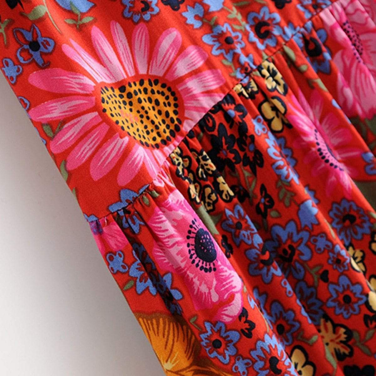 Gypsy Daisy Floral Print Dress — Agloryz