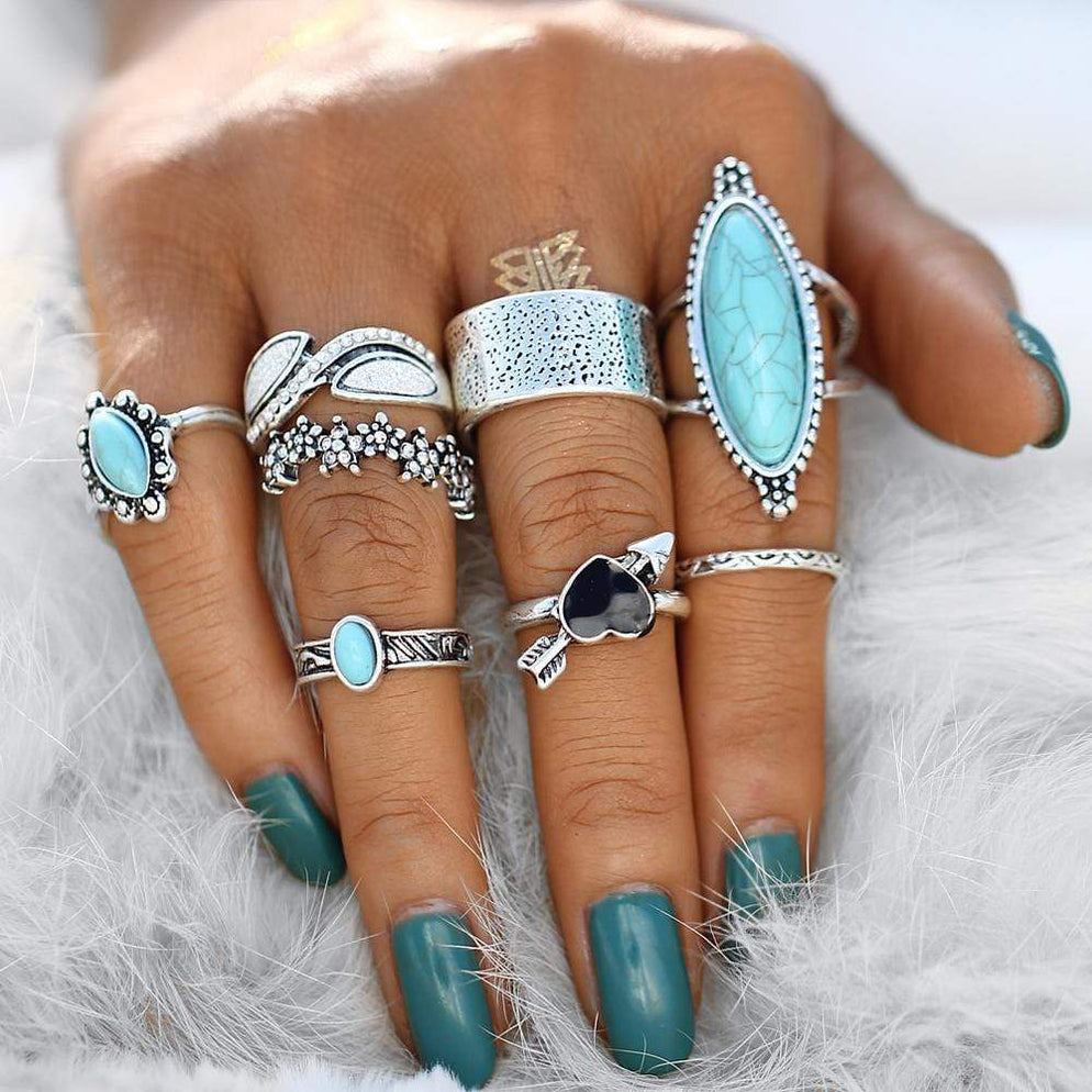 Bohemian Vintage Ring Sets — Agloryz