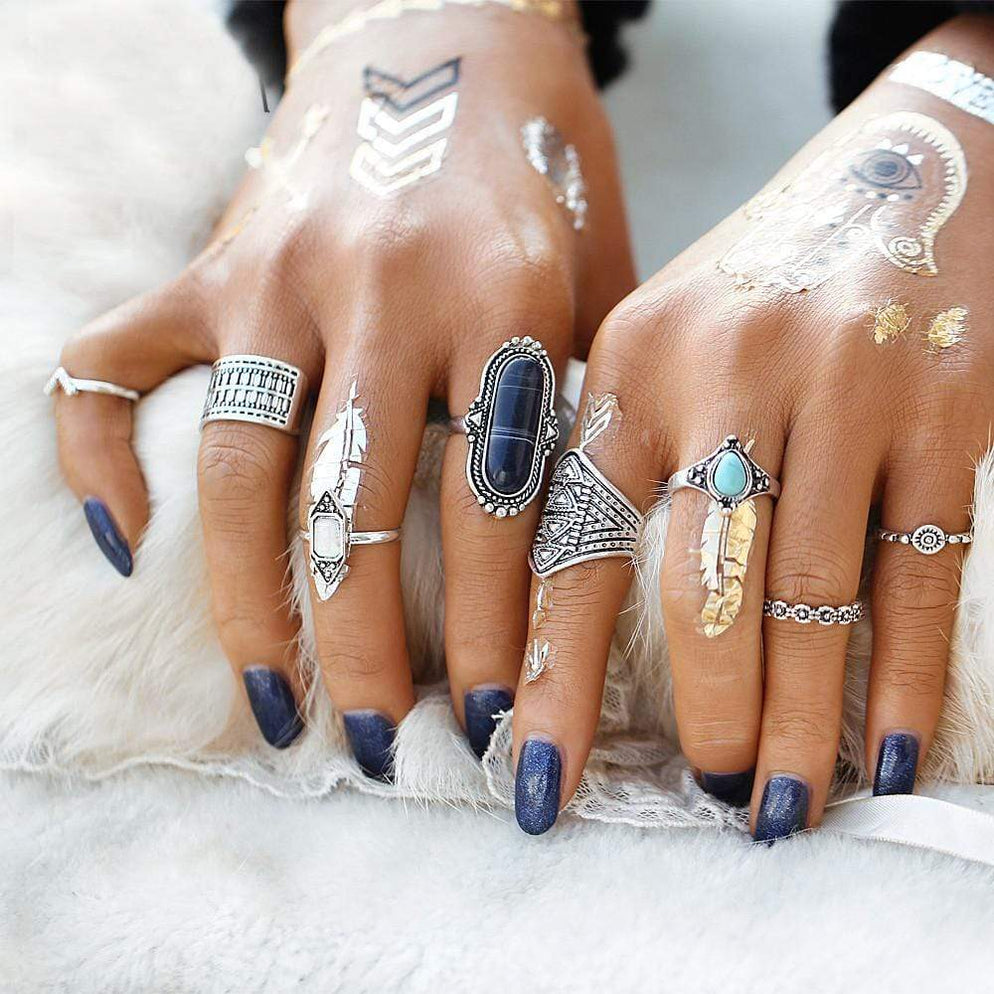 Bohemian Vintage Ring Sets — Agloryz