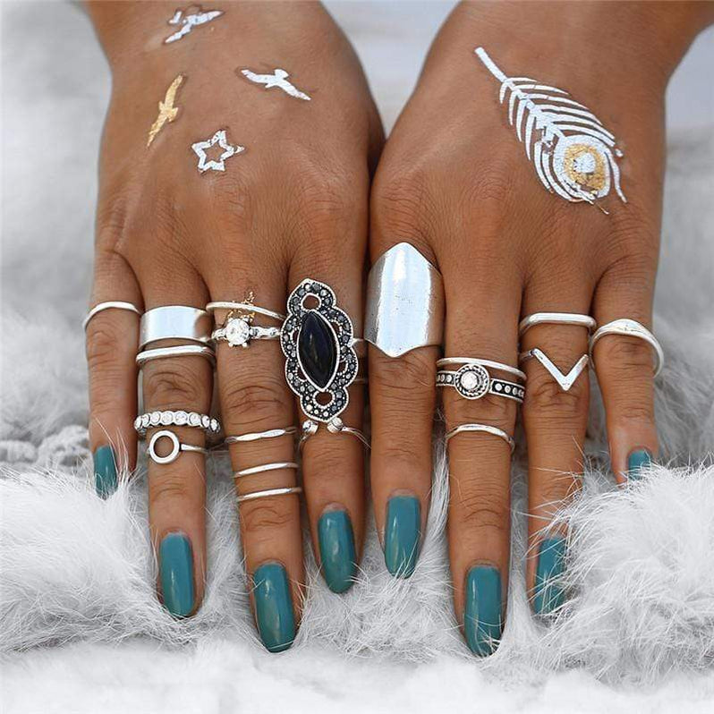Bohemian Vintage Ring Sets — Agloryz