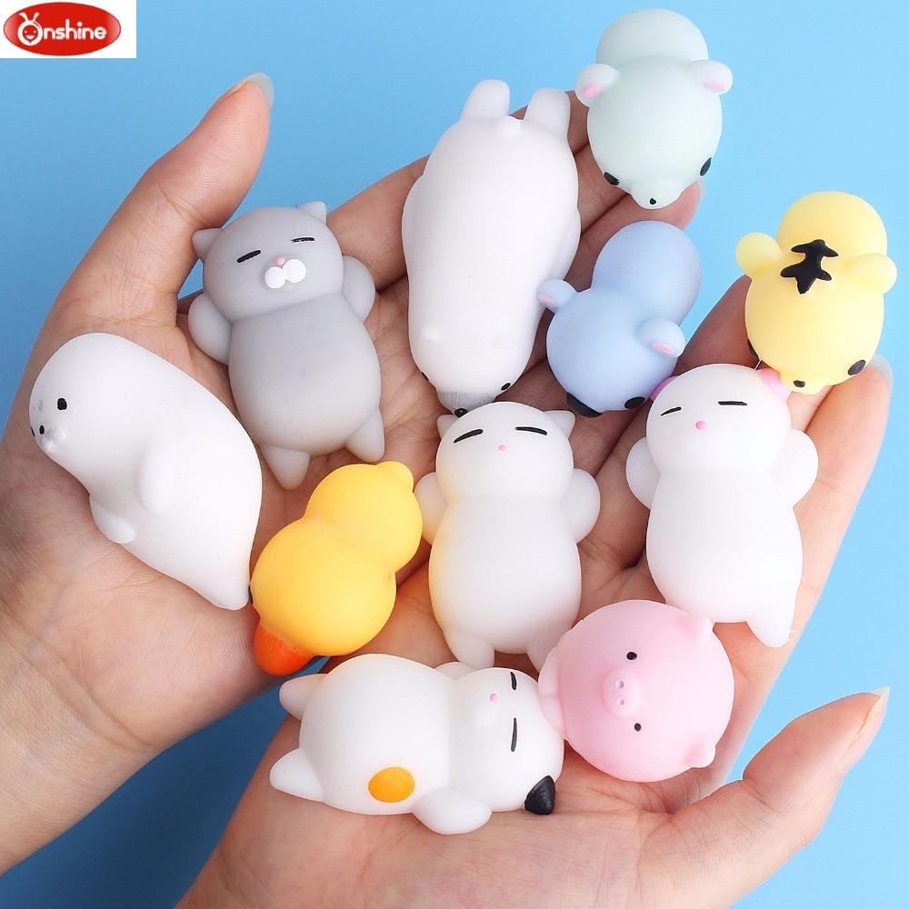 10 Pack Anti-Stress Mochi Animals Squishies Kawaii — Agloryz